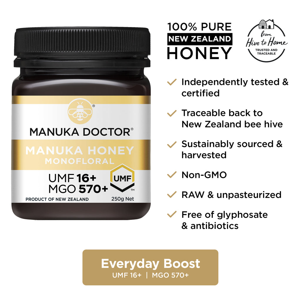 UMF 16+ Monofloral Manuka Honey 250g - Manuka Doctor Australia